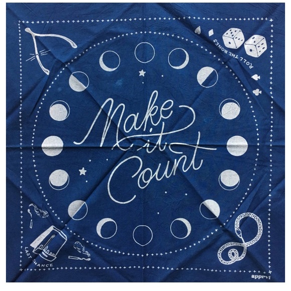 apprvl | Accessories | Nwt Apprvl Indigo Make It Count Bandana | Poshmark